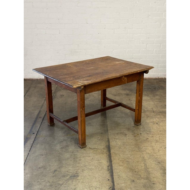 1940s Primitive Desk in Aged Pine | Chairish