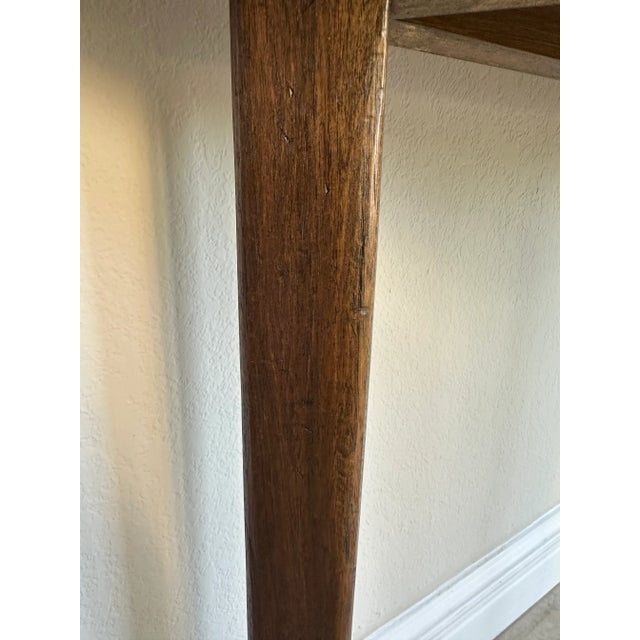 Vintage Oak Triangular Side Table, Desk or Sofa Table | Chairish