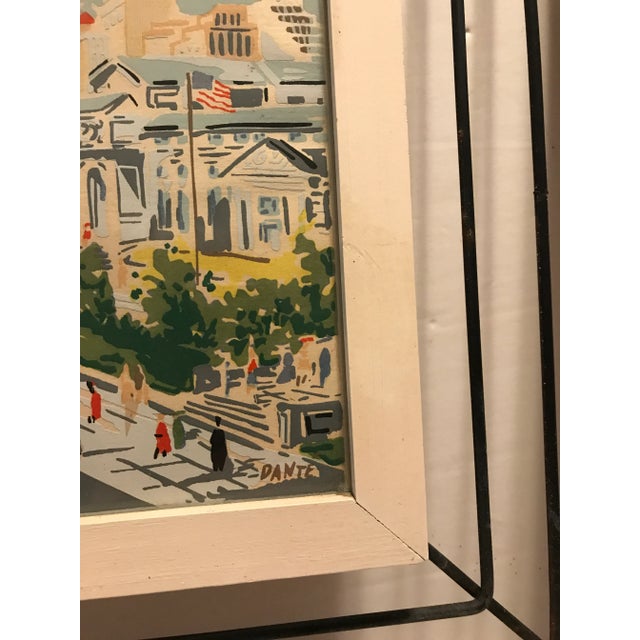 Mid 20th Century Mid-Century Modern Illustration Depicting New York ...