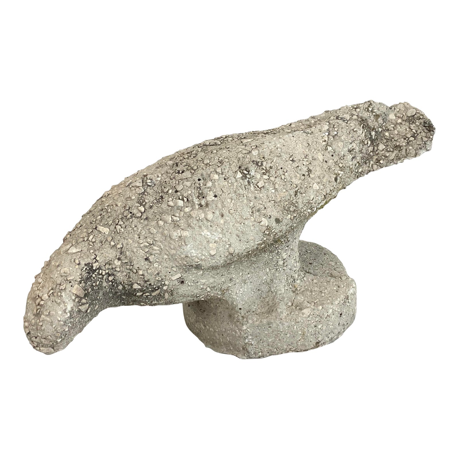 Vintage German Concrete Pigeon Garden Statue | Chairish