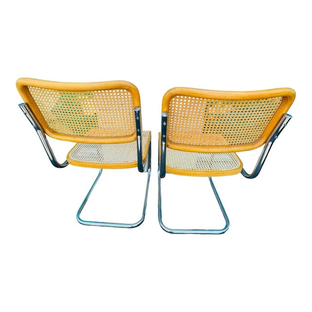 1960s Mid-Century Modern Vintage Cantilever Style Chairs- a Pair | Chairish