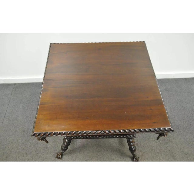 19th C. Merklen Bros. Victorian Barley Twist Figural Mahogany Parlor ...