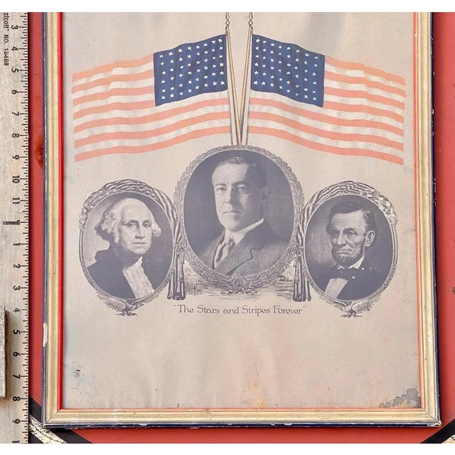 1940s Woodrow Wilson Presidential Campaign Poster | Chairish