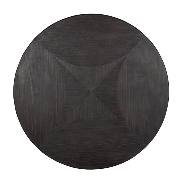 Adams Round Dining Table - Dark | Chairish