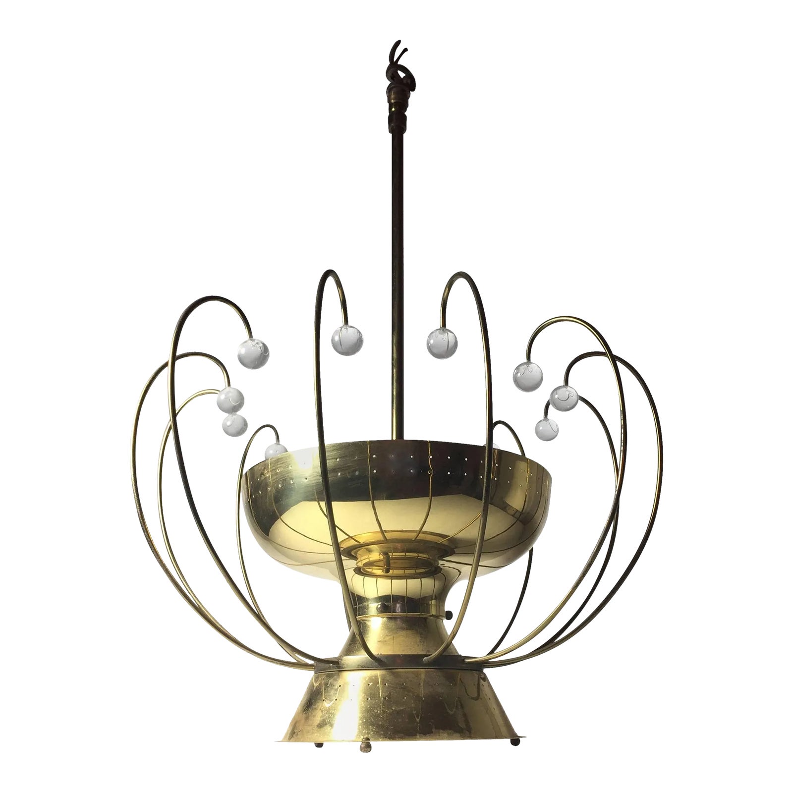 Lightolier Chandelier Ceiling Fixture Lamp | Chairish