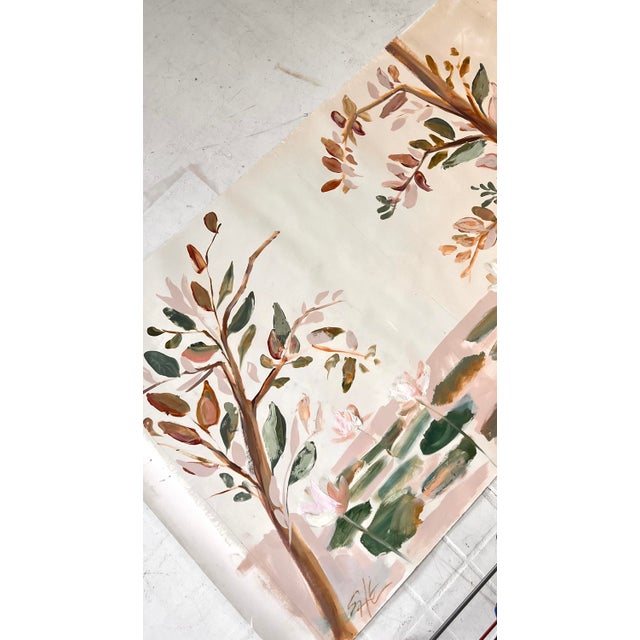 "Delta at Dawn I" Abstract Original Oil Painting on Paper | Chairish