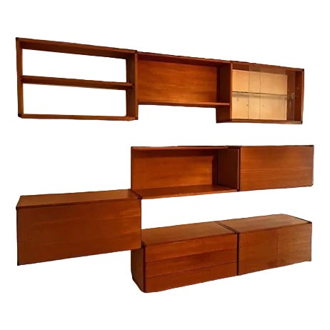 Mid-Century Floating Wall Unit | Chairish