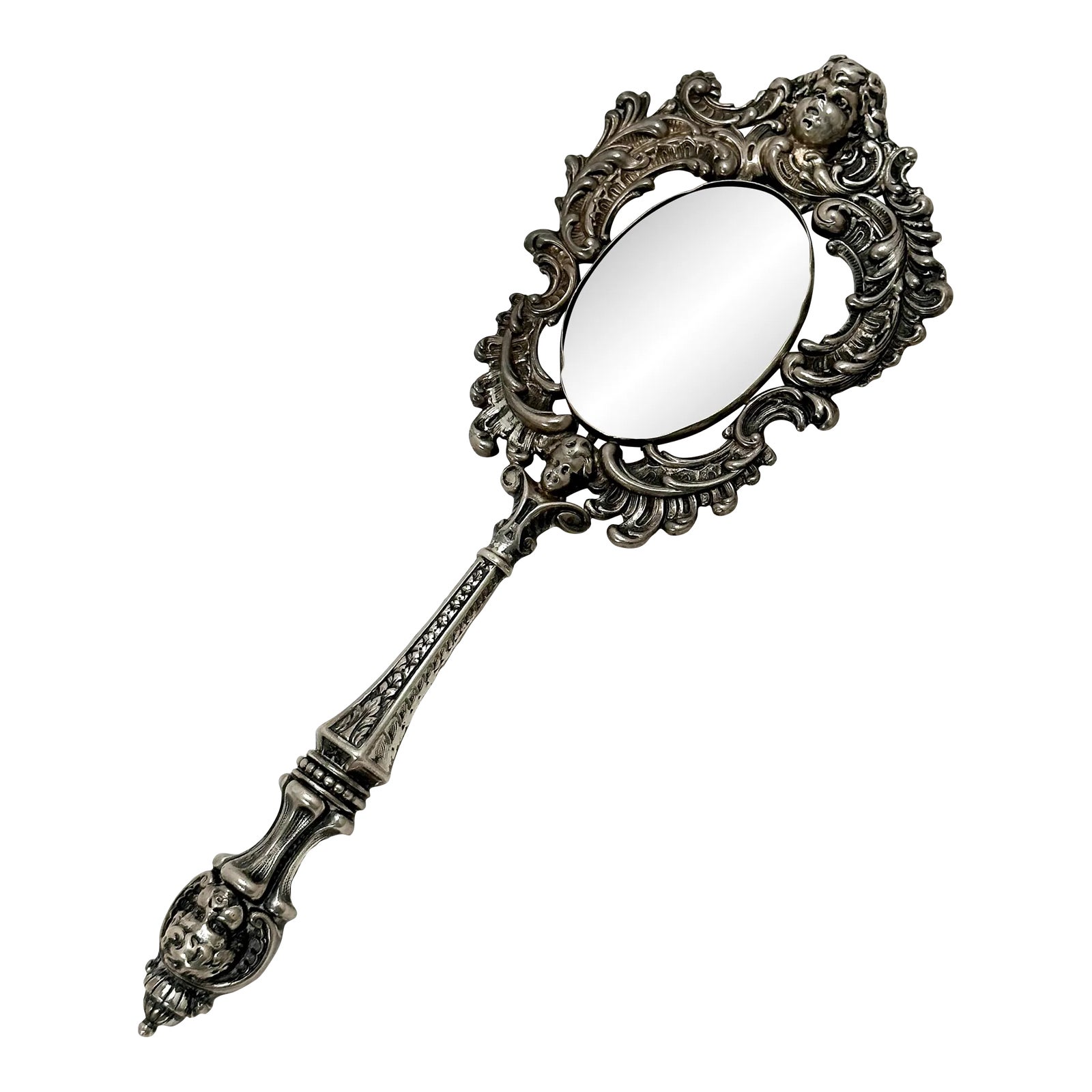 Antique Art Nouveau - Rococo Sterling Silver Small Traveling Size ...