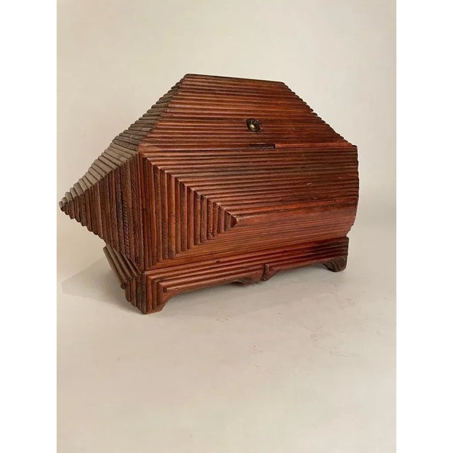 Tramp Art Box, Large Scale and Unusual Form. Circa 1900 | Chairish