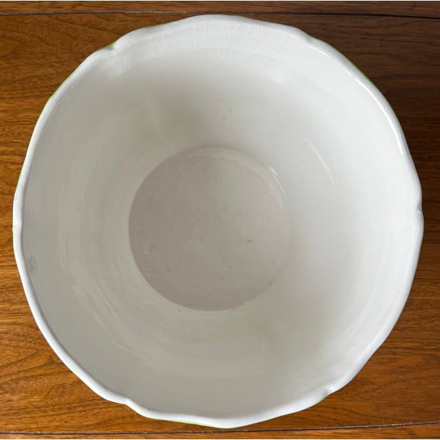 Vintage Italian 10" Hand-Painted Cachepot Planter | Chairish