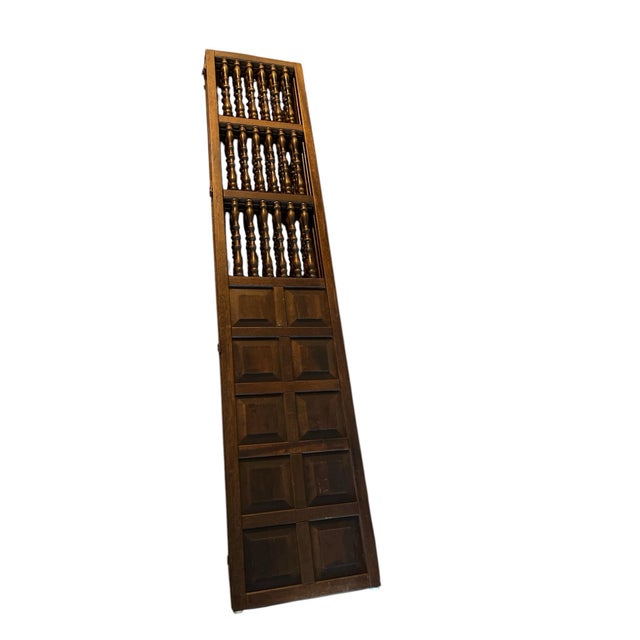 1970s Solid Wood Spindle Room Divider | Chairish
