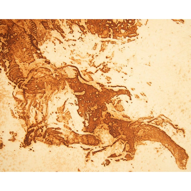 Walter Sorge Signed Artist’s Proof “Angel” Abstract Aquatint | Chairish