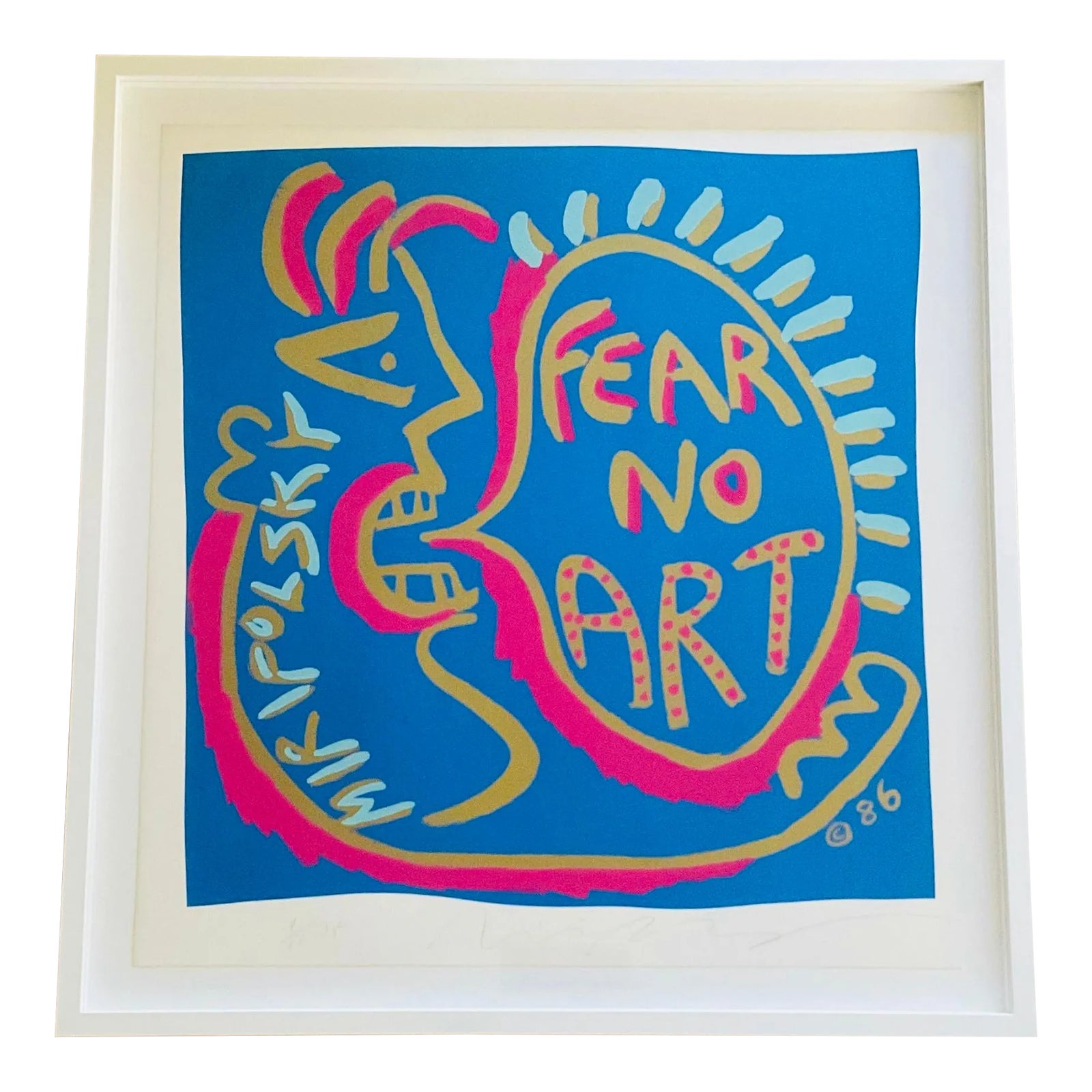 Fear No Art, Limited & Signed Lithograph, Andre Miripolsky | Chairish