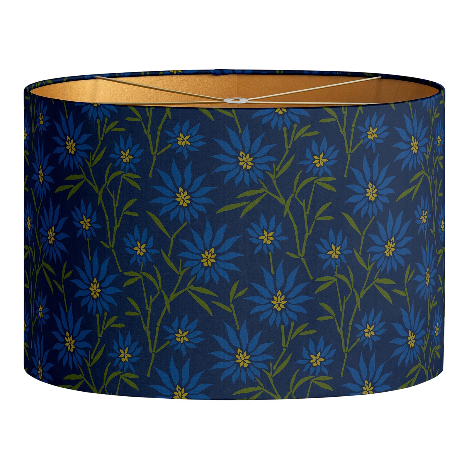 Palais Lampshade Mako Navy Yves Blue (Round M) | Chairish