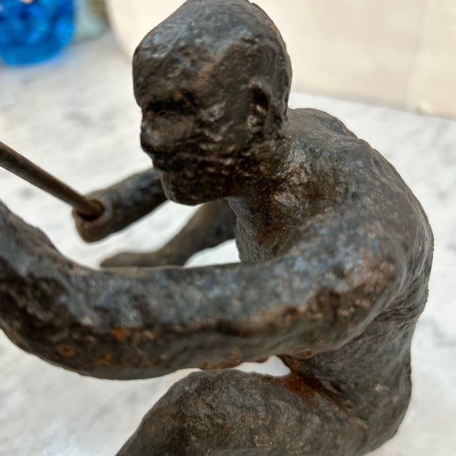 Hand Forged Iron Sculpture | Chairish