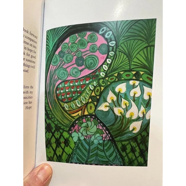 Carol Bertrand Green Paisley Meditative Series Painting | Chairish