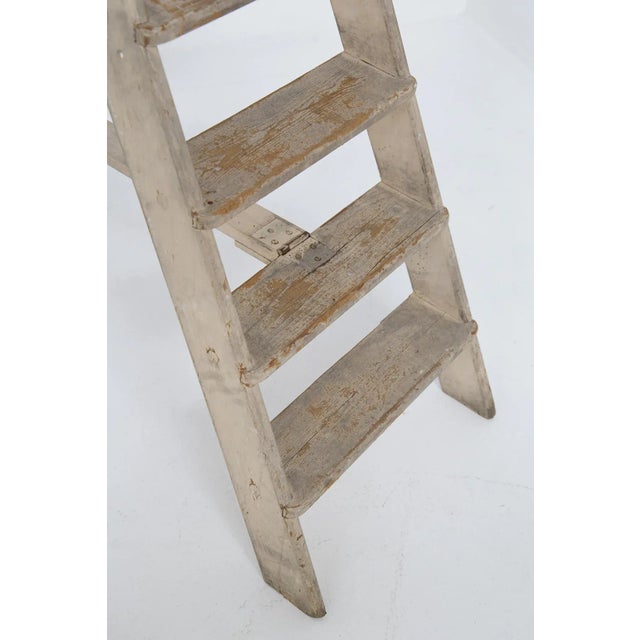 Antique Italian Beige Wood Ladder, 1920s | Chairish