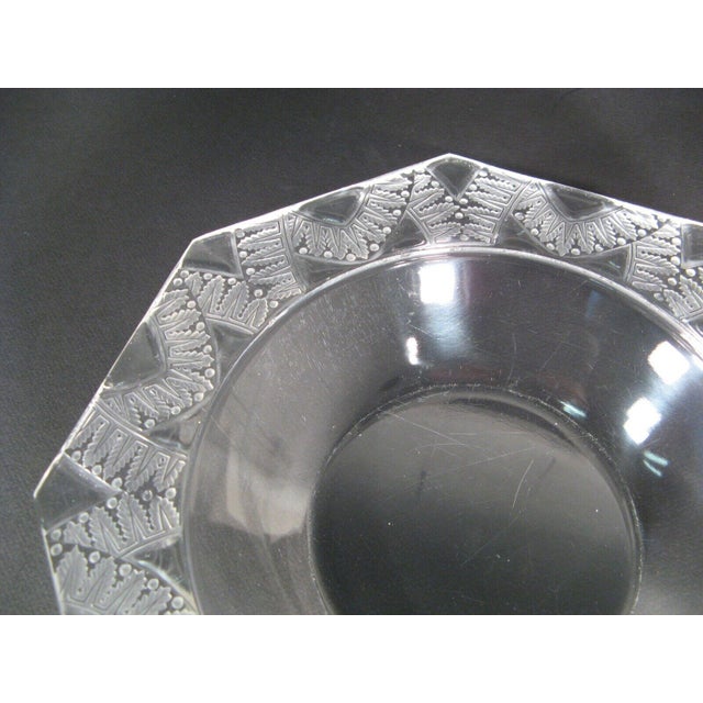 Vintage Lalique "Chantilly" Pressed Glass Bowl - Fern Motif | Chairish