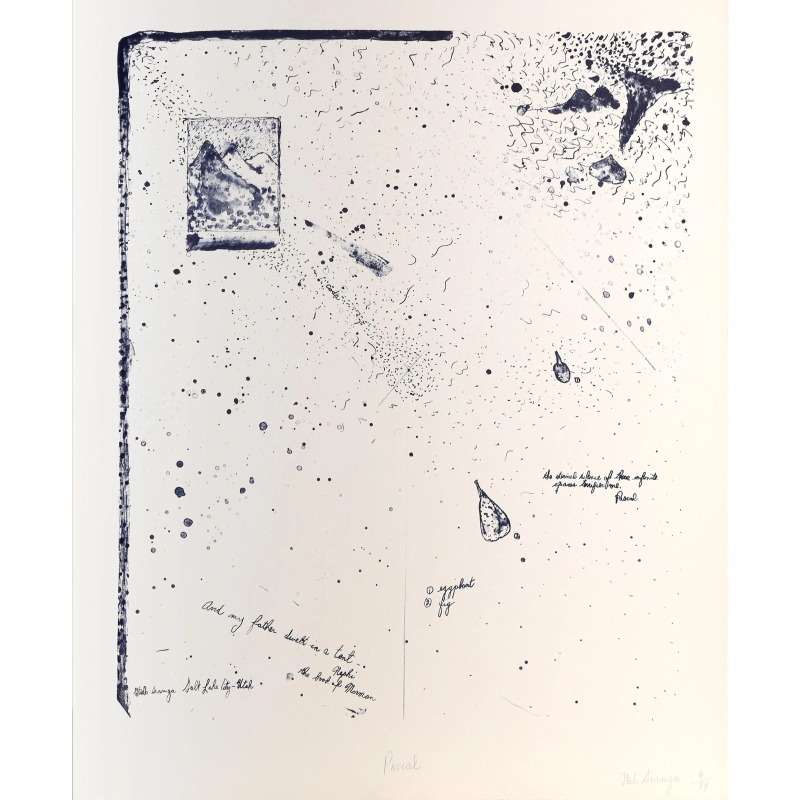 Pascal, Italo Scanga Lithograph, Signed and Numbered in Pencil | Chairish