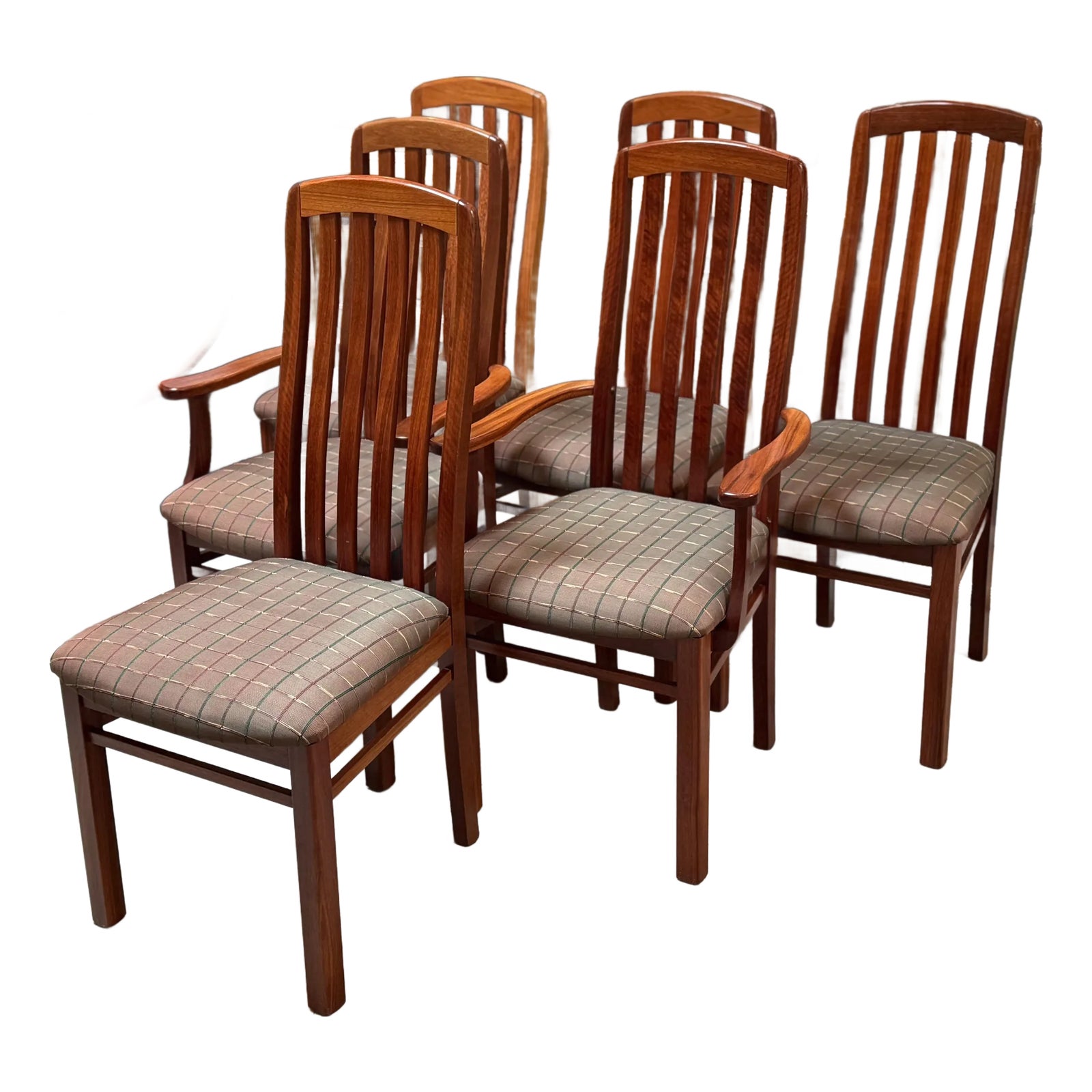 Booker Van Rhyn Custom Jarrah Dining Chairs, Set of Six | Chairish