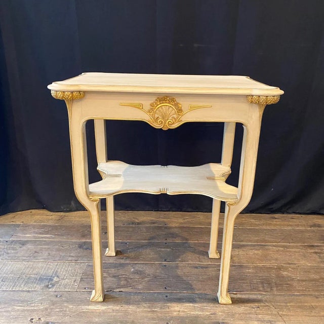 Lovely Art Nouveau Italian Side Table | Chairish