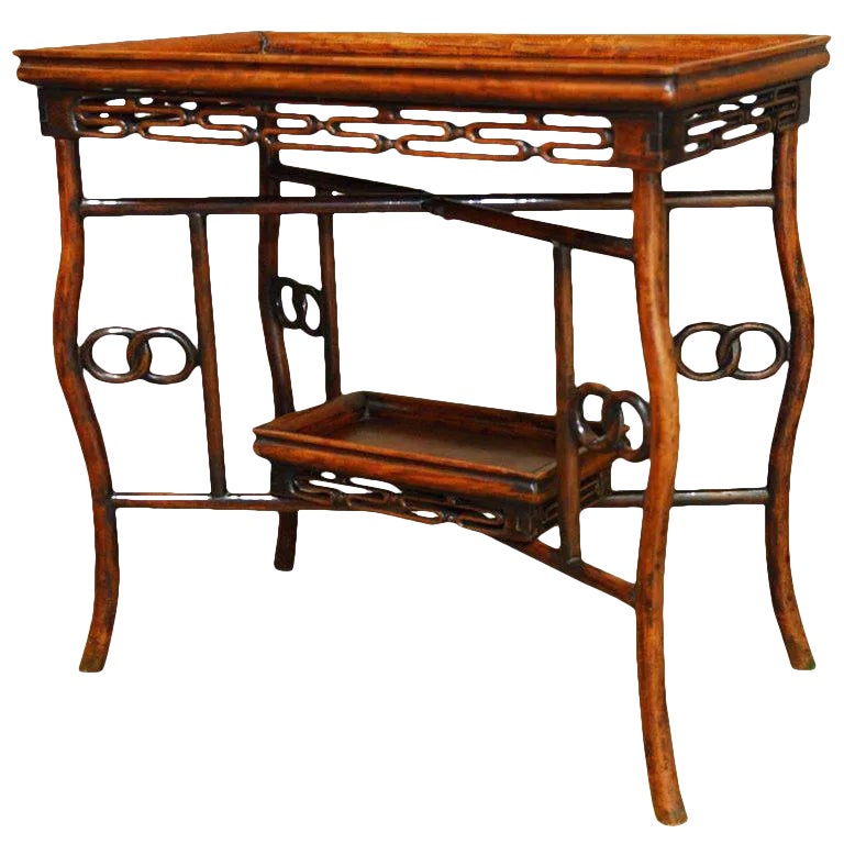 Chinese Qing Rosewood Folding Tray Table | Chairish