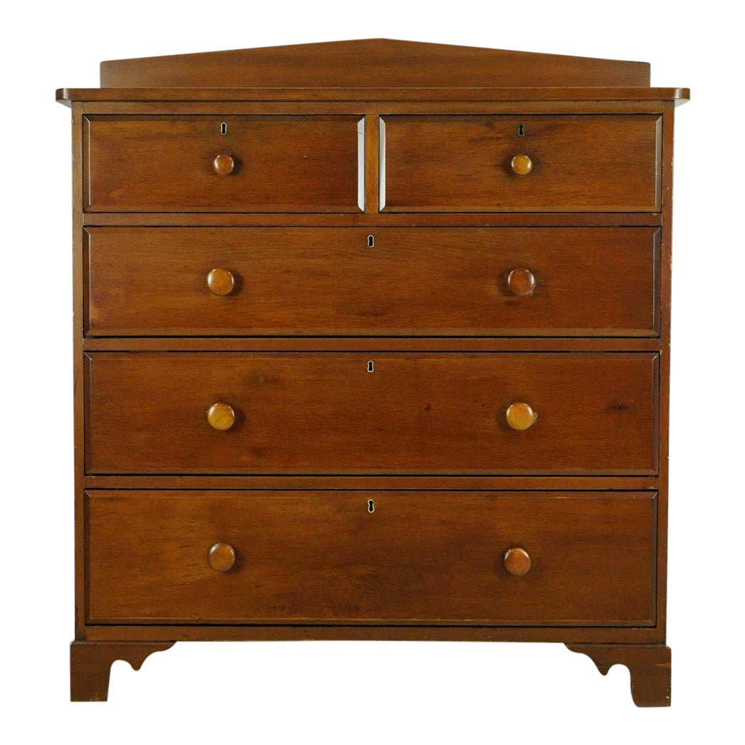 Vintage Federal Style Cherry Wood Bedroom Dresser | Chairish