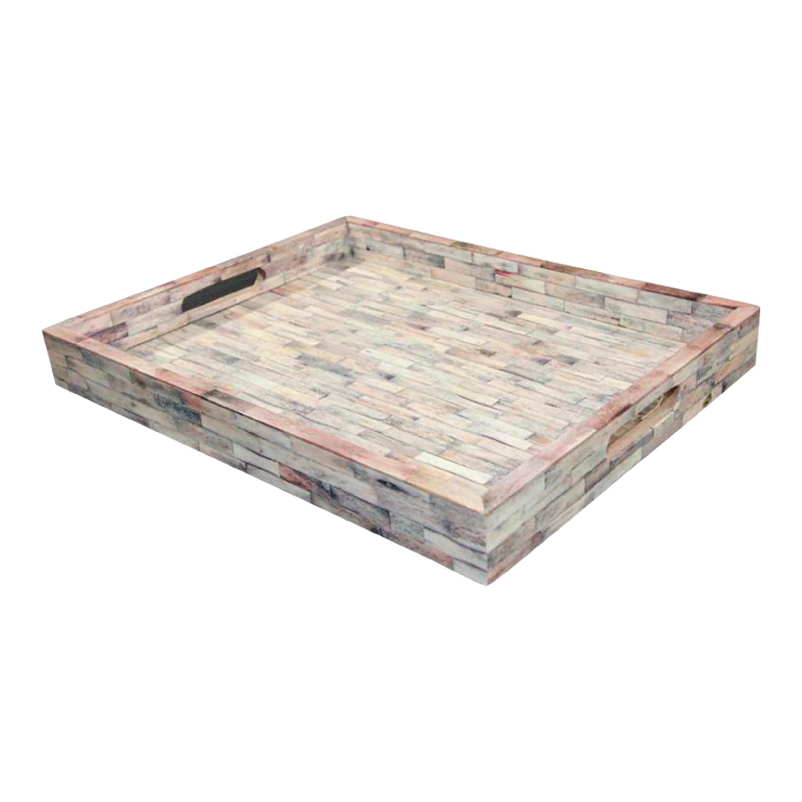 Rectangular Tessellated White Bone Inlaid Serving Tray Made in India ...