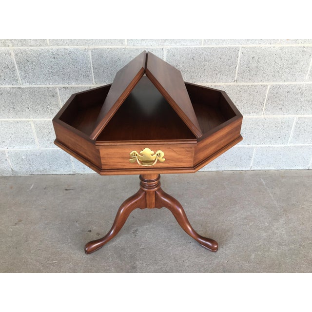 Henkel Harris Wild Black Cherry Jefferson Table - Finish 24 | Chairish