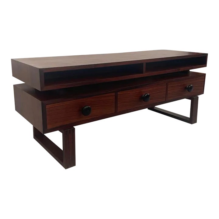 1970s Vintage Danish Rosewood Console Coffee Table, Uk Import | Chairish