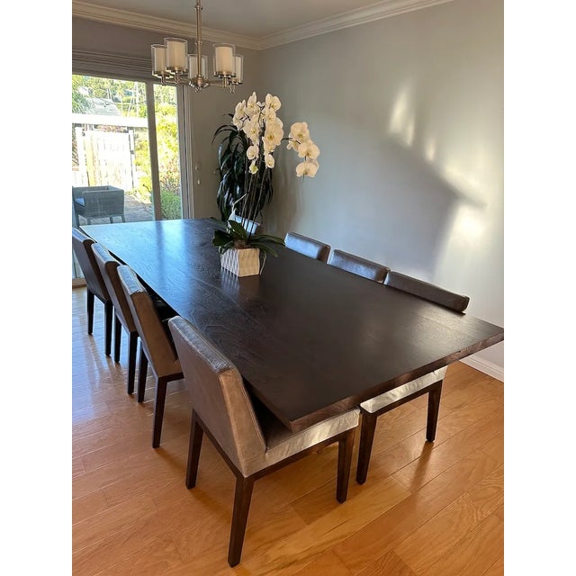 Restoration Hardware Linear Live Edge Rectangular Dining Table Chairish