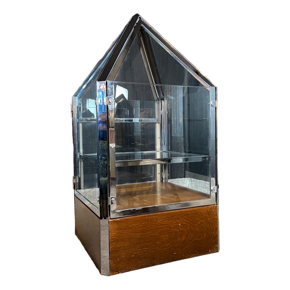 Obelisk Display Cabinet from Bijenkorf, 1960s | Chairish