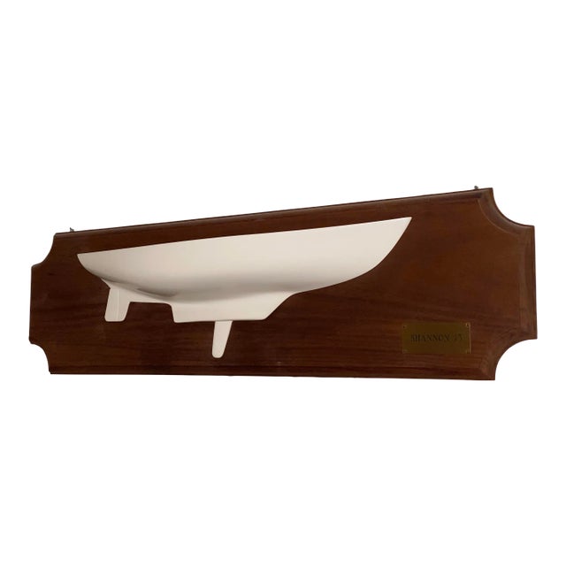 1990s Model Ketch Shannon 43 Sailboat Motif Wall Sculpture | Chairish