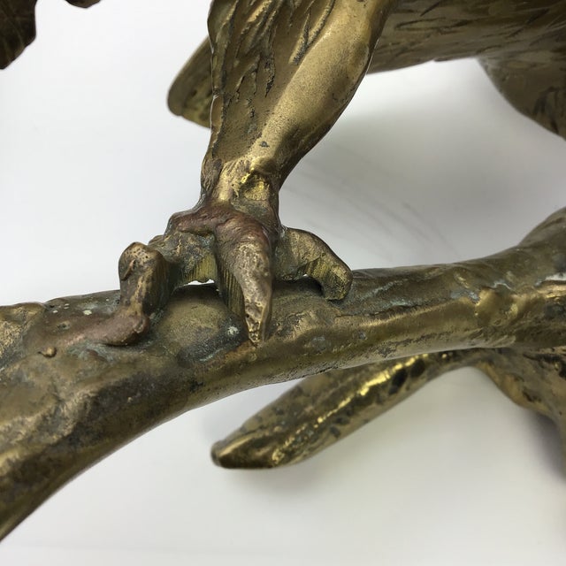 Brass 1970's Eagle Sculpture Brass American Bald Eagle Sculpture 1970’s Mid Century Modern Brass ...