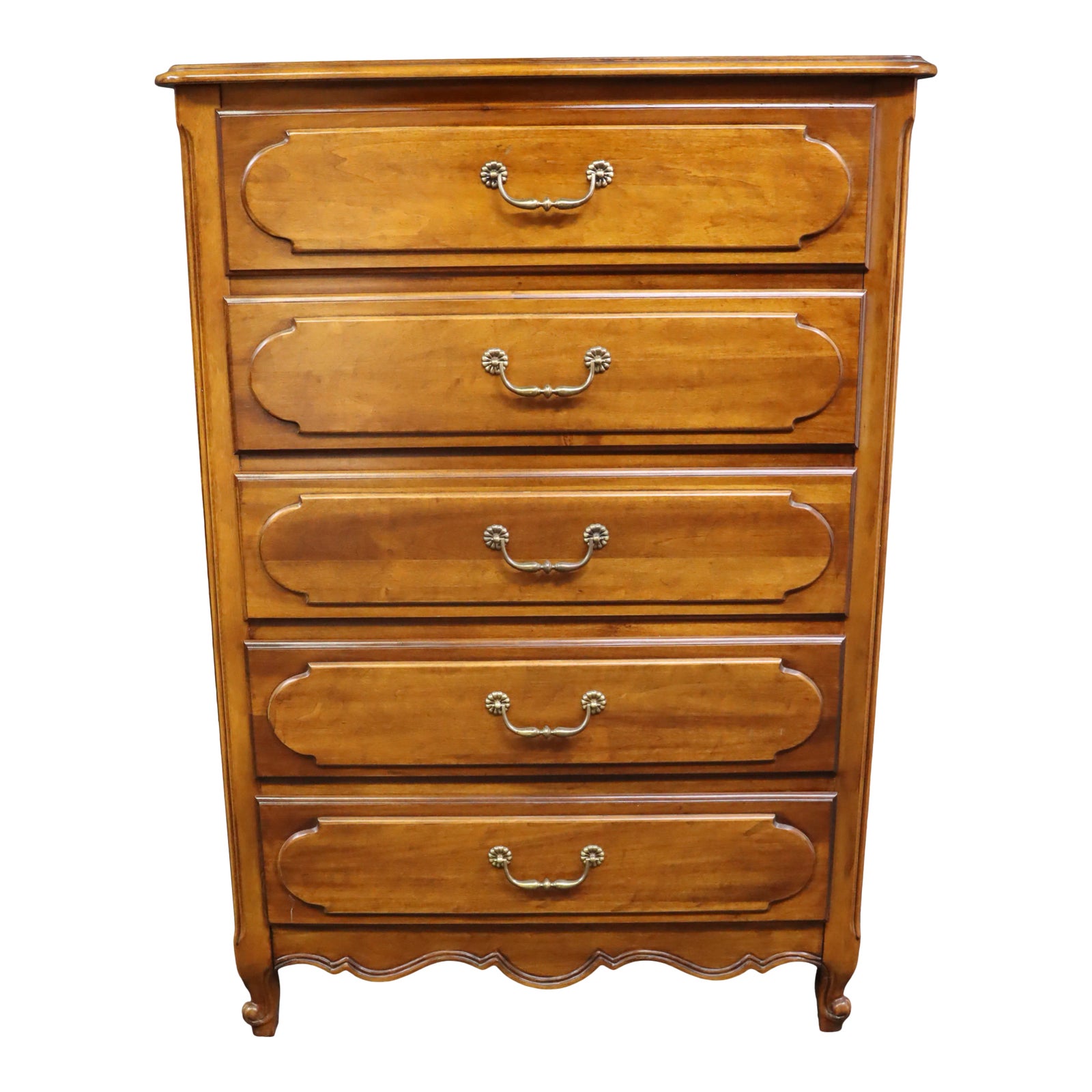 Henry Link Louis XV Style Cherry Chest of Drawers | Chairish