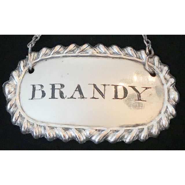 Early 19th Century British Silver Plate Sheffield Brandy Label From ...