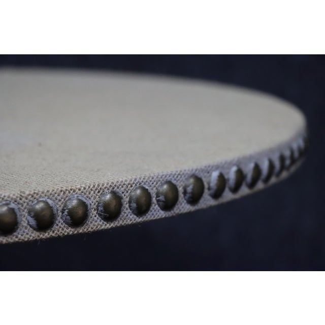 Linen Cocktail Table | Chairish