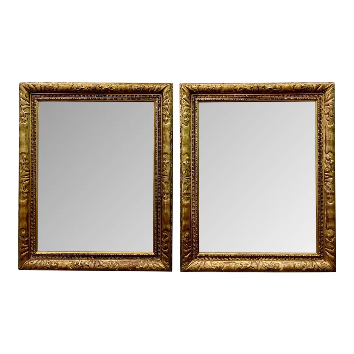 Vintage Spanish Empire Gilt Wood Open Frames - Pair | Chairish