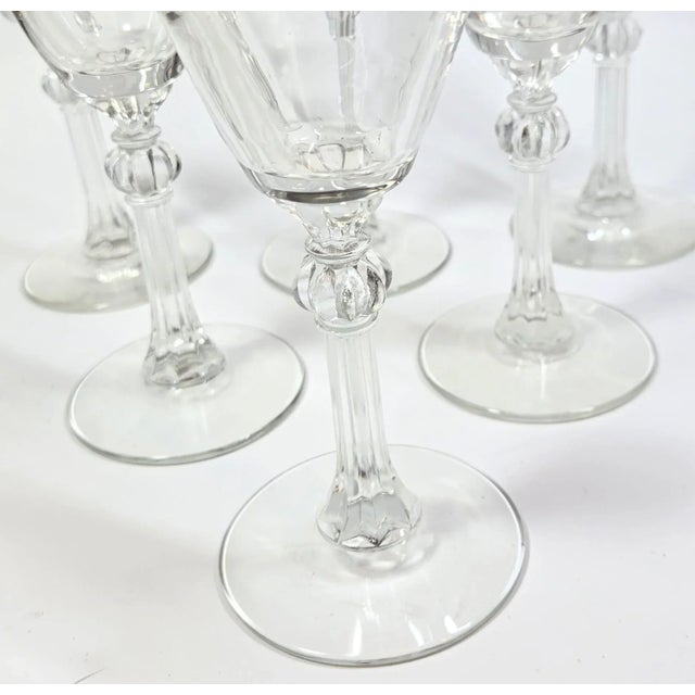Gold Rimmed Hollywood Regency Goblets- Set of Six | Chairish