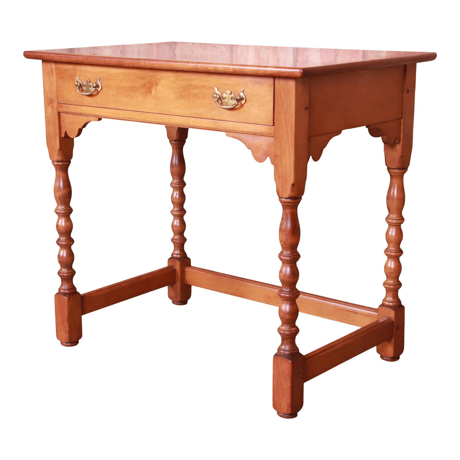 Stickley American Colonial Cherry Wood Writing Desk, 1960 | Chairish