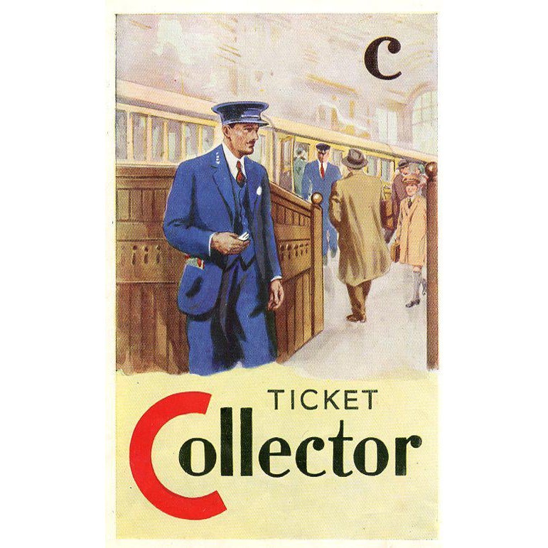 Vintage British Train Alphabet Print - Letter C | Chairish