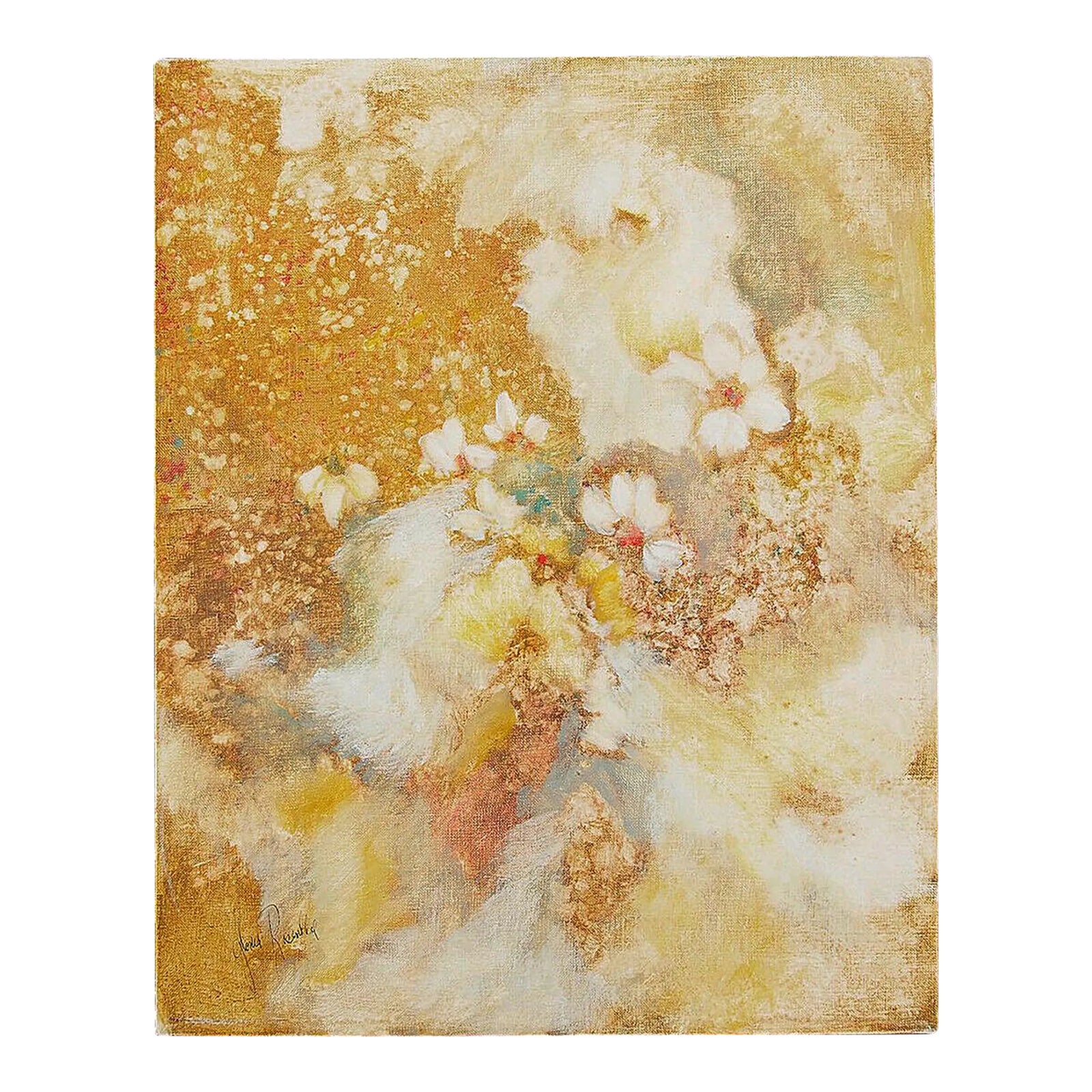 1990s "Spring" Gloria Rosenthal Modern Oil Painting on Canvas | Chairish