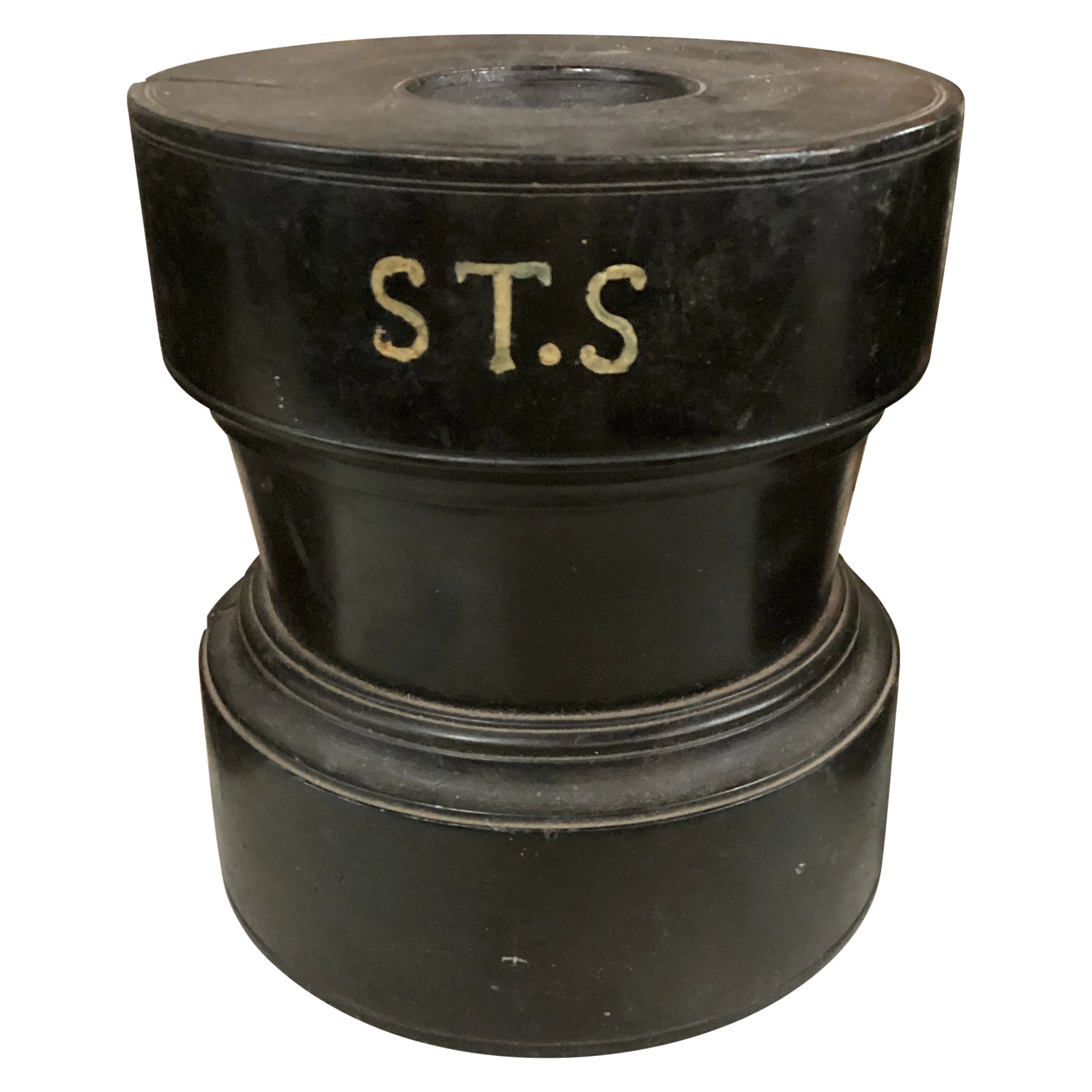 Early 20th Century Tropical Hard Wood Mortar From India in Espresso ...
