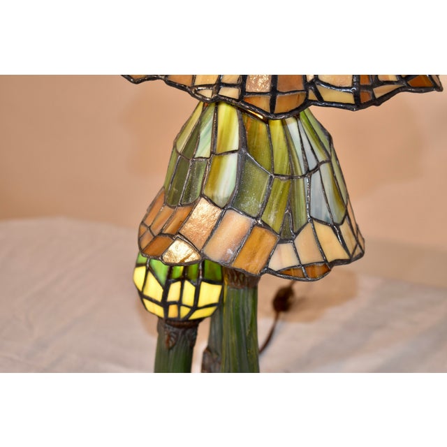 Christopher Wray Stained Glass Mushroom Lamp | Chairish