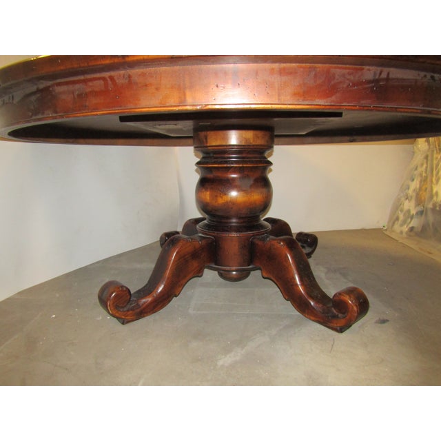 Traditional Solid Wood 70 Inch Round Dining Table | Chairish
