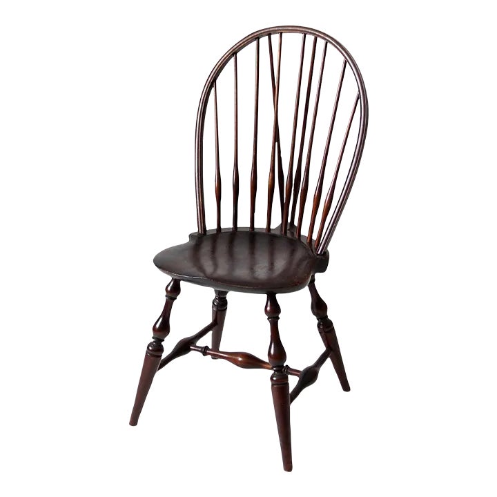 Antique Bow Back Windsor Chair With Tail Brace | Chairish