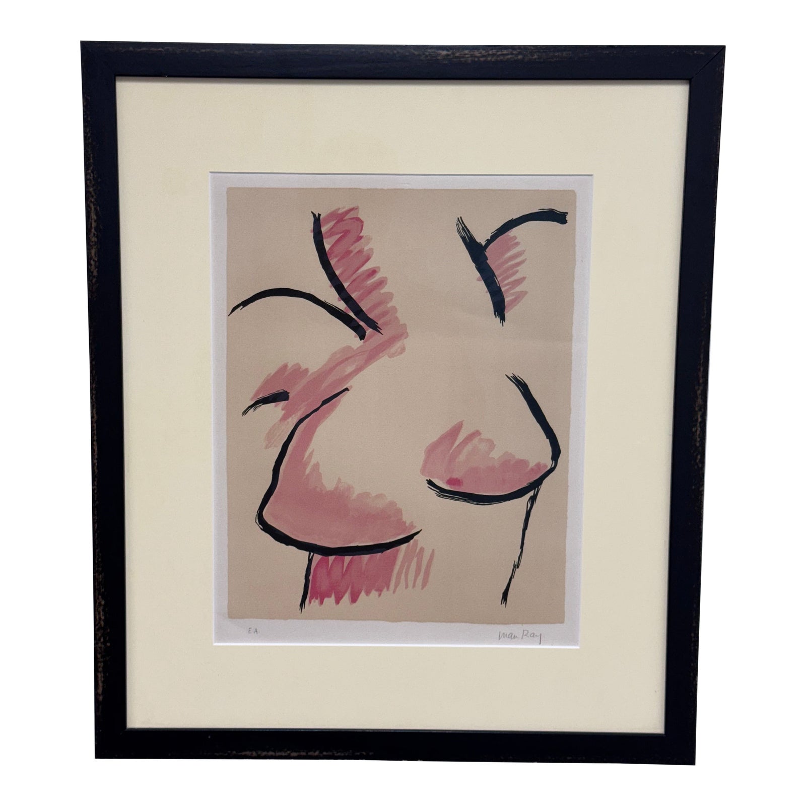 Circa 1971 Man Ray Surrealist Naked Energy, Signed | Chairish