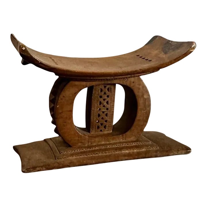 Early 20th Century Ancient Ashanti Chieftain Stool From Ghana | Chairish