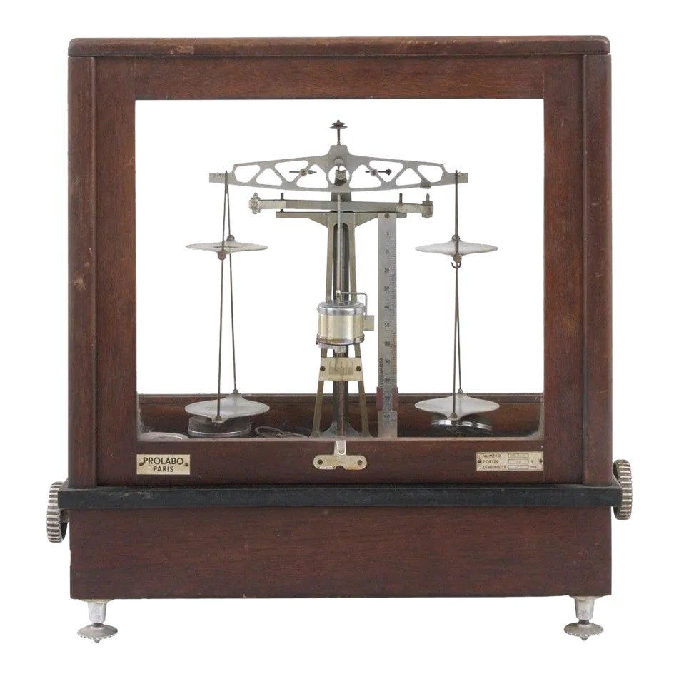 Early 20th Century French Laboratory Scale | Chairish