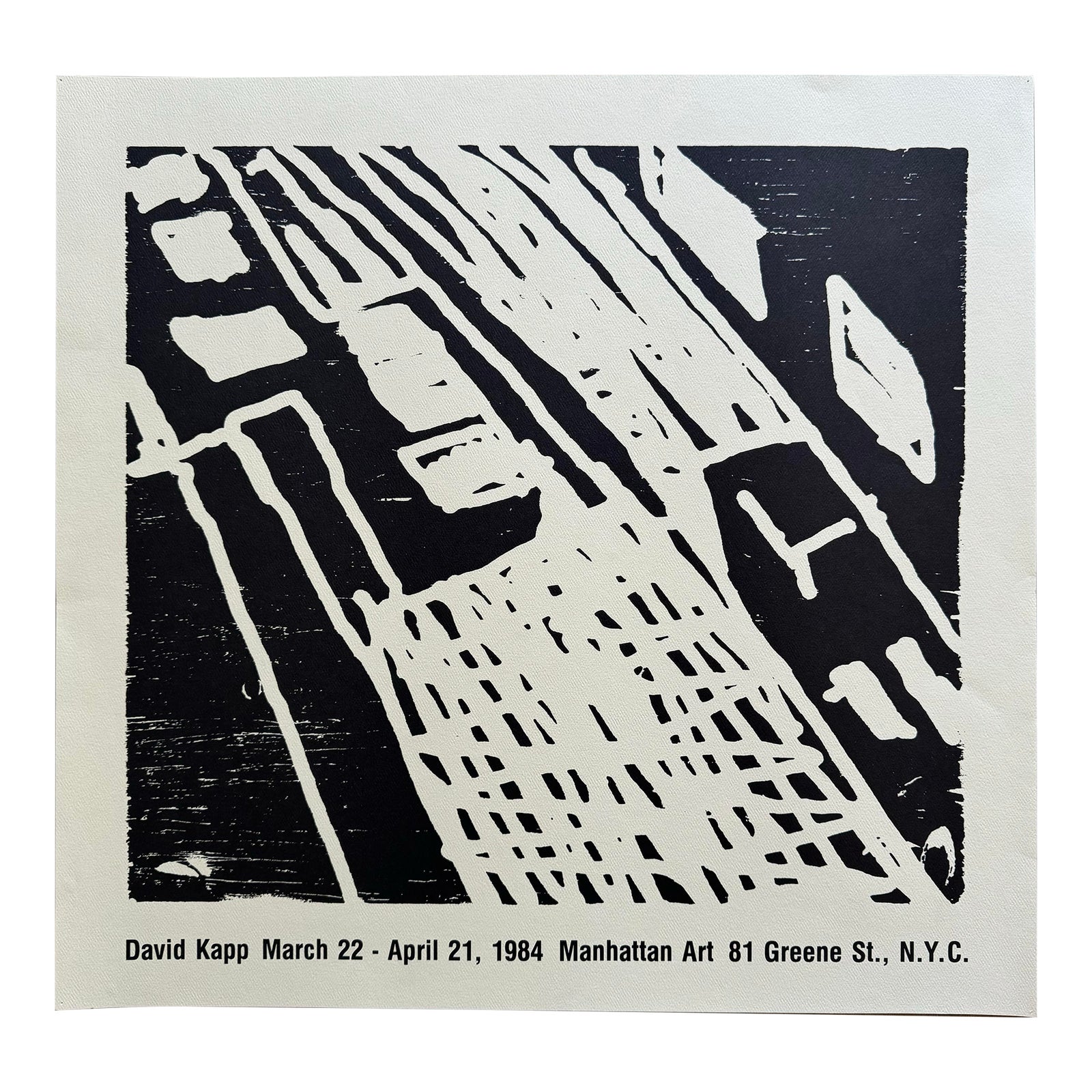 1984 David Kapp Abstract Exhibition Print | Chairish